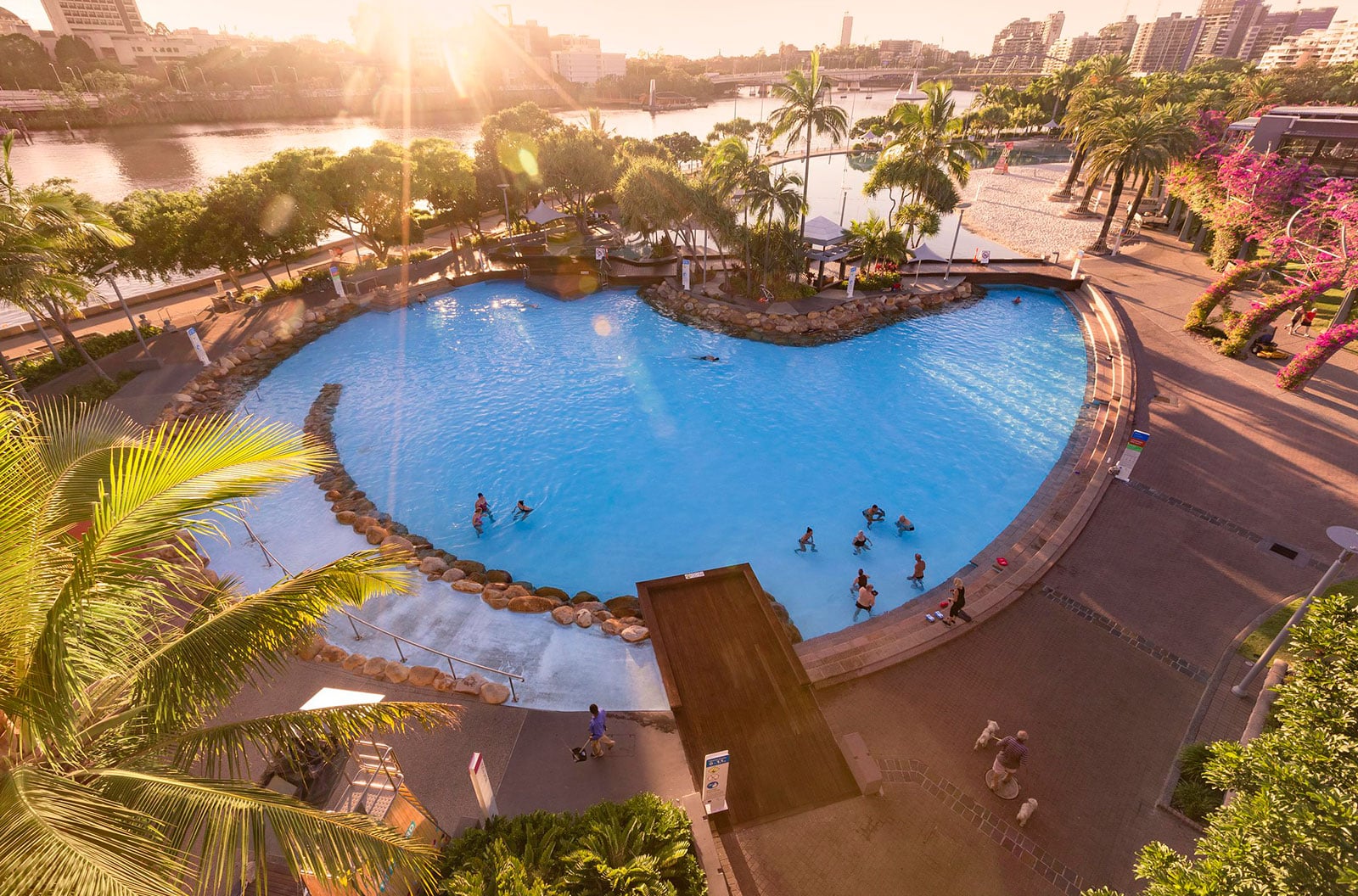 Swimming at South Bank